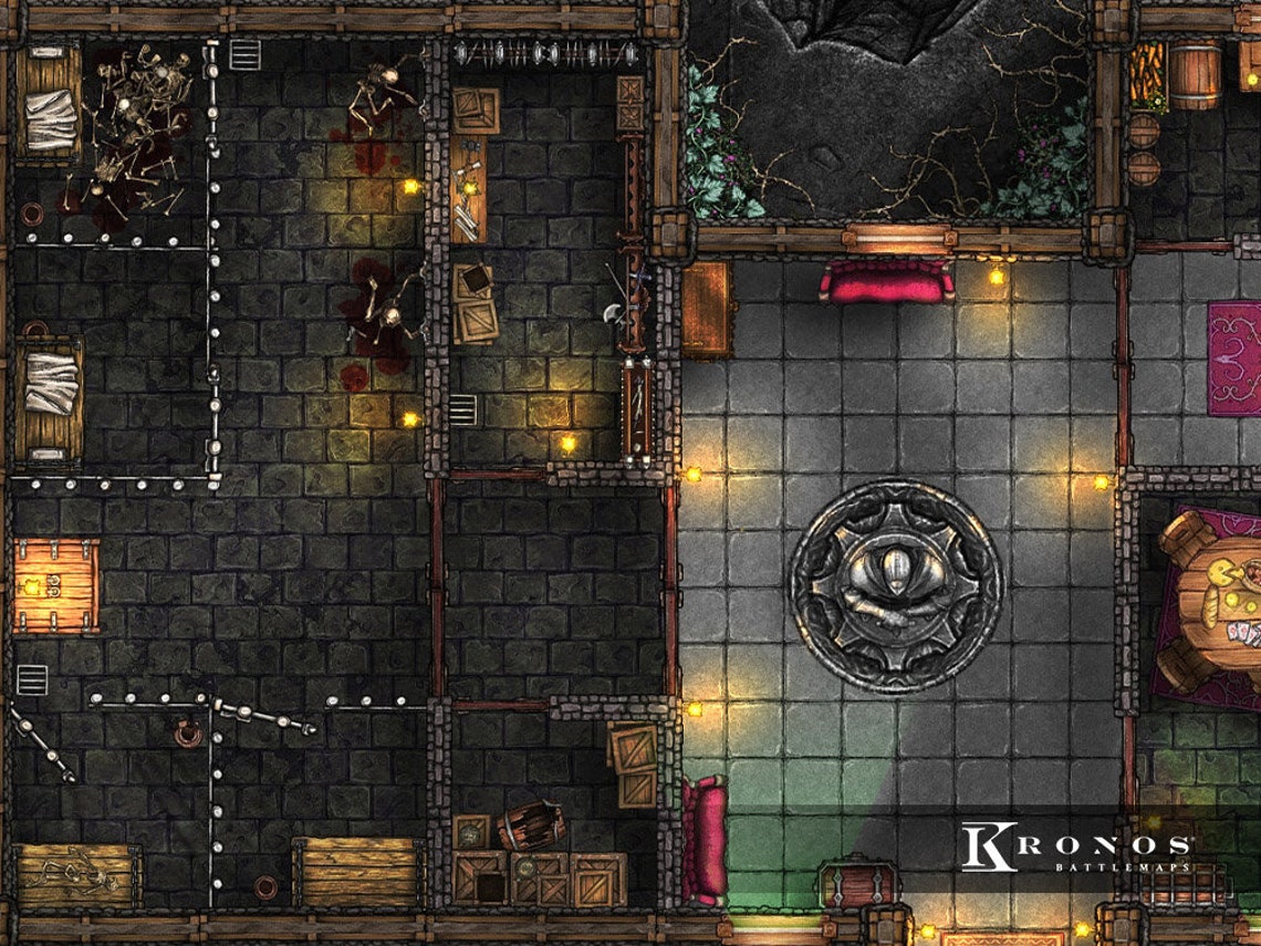 Underdark Outpost, Dnd Battle Map, D&D, Battle Map, Dungeons and ...