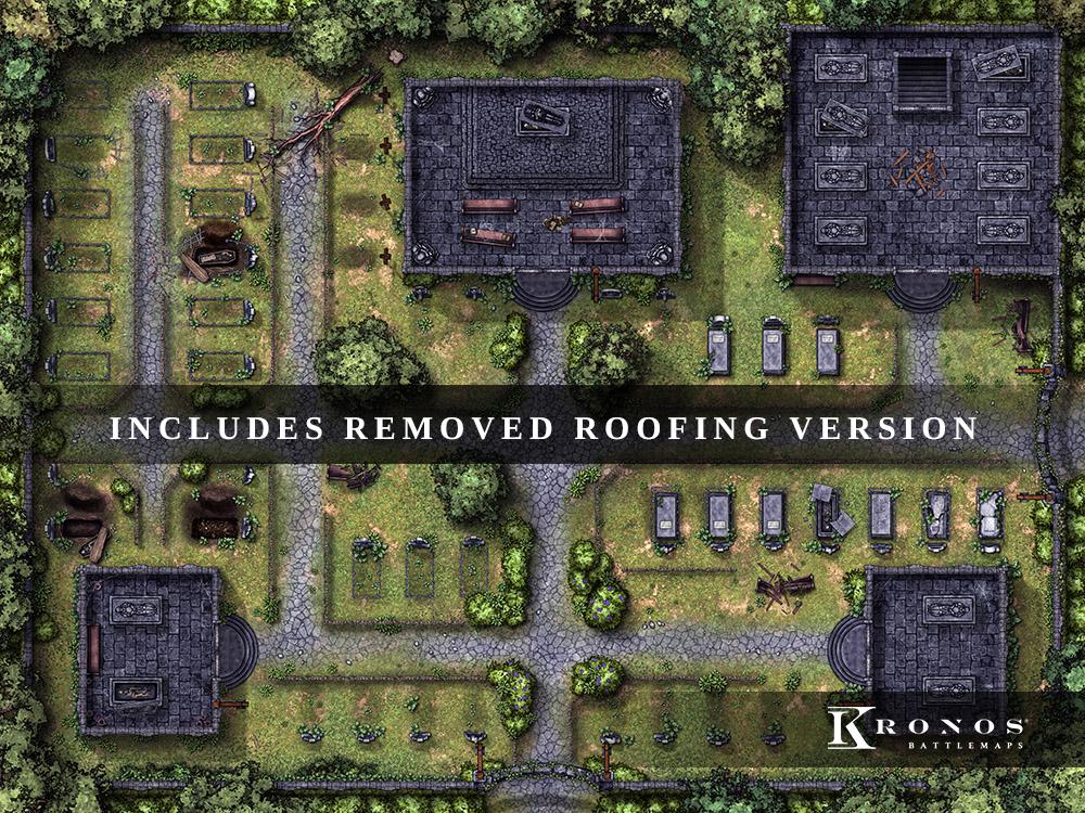 4K Abandoned Graveyard Battlemap: D&D 5e, VTT (digital Download) - Etsy