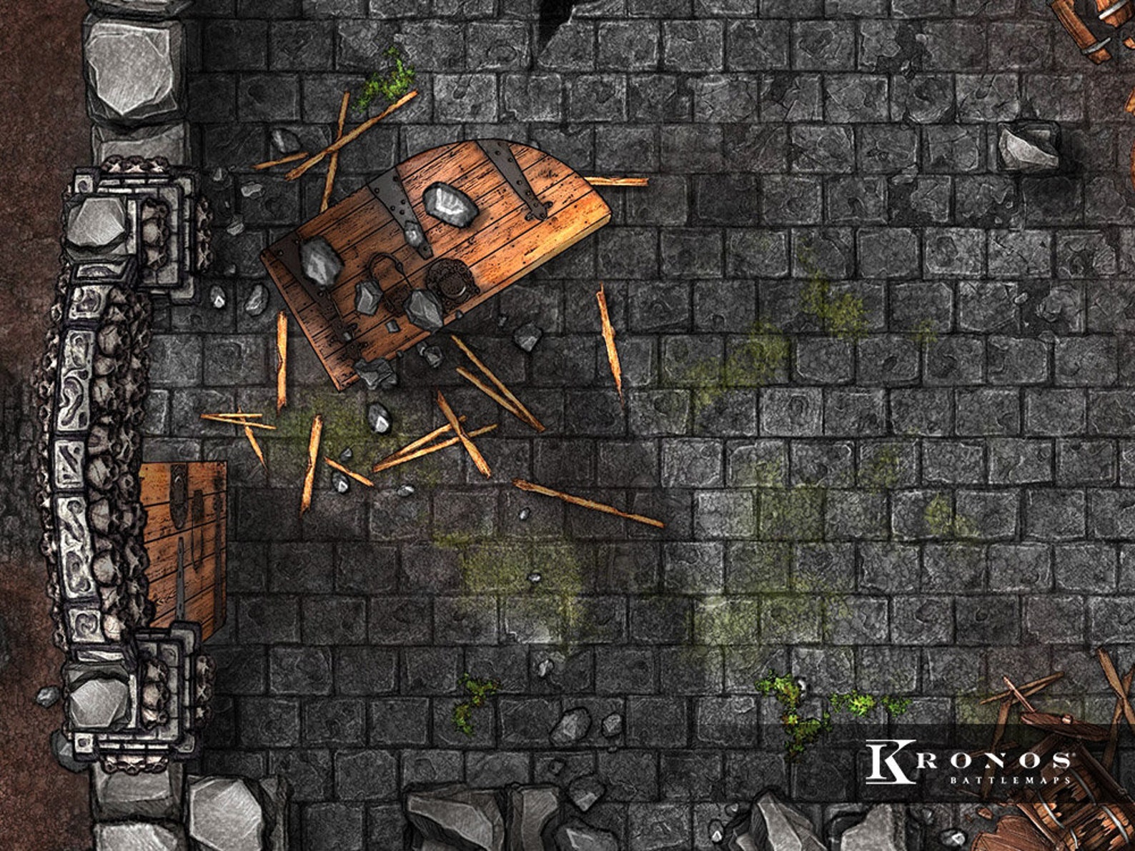 Castle Ruins II Battlemap: RPG Tabletop Map (digital Download) - Etsy