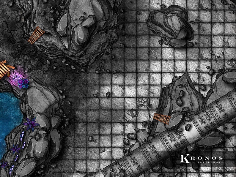 Underdark Shrine Battlemap: D&D Digital Map (40x30) - Etsy