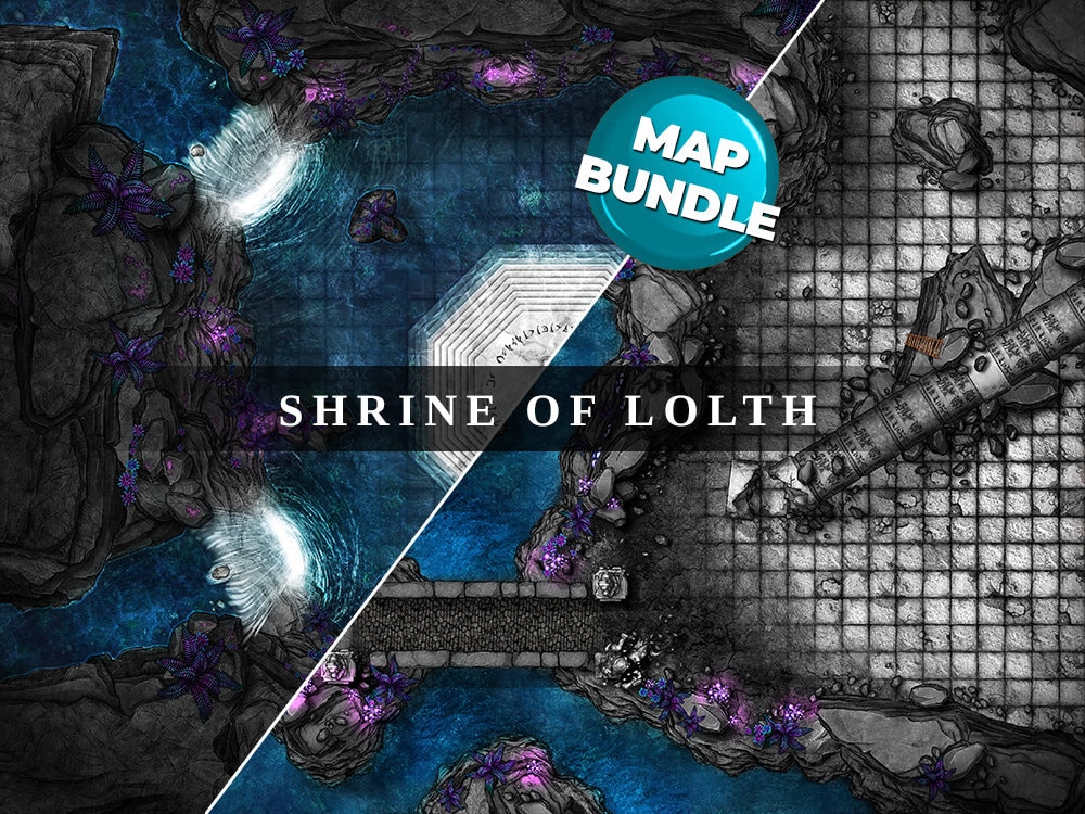 Underdark Shrine Battlemap: D&D Digital Map (40x30) - Etsy