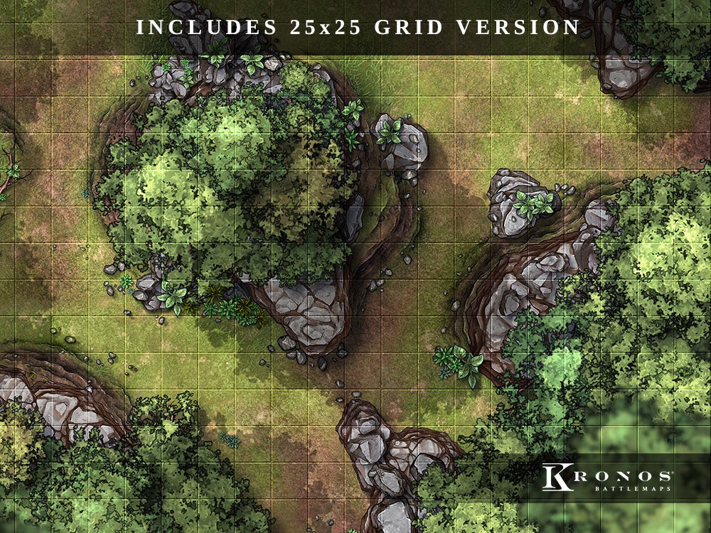 Forest Camp Battlemap, 4k, Dnd, Battle Map, Digital Battlemap, Dungeons ...