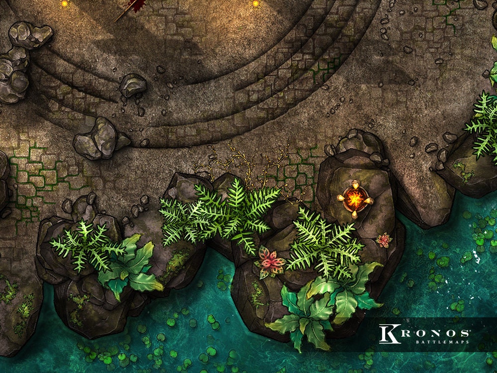 Jungle Arena Digital Battlemap, 4k, Battlemap, Dnd Battle Map, D&D, 5e ...