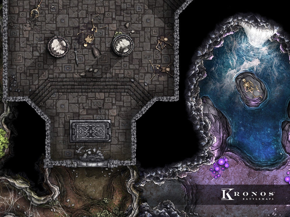 Ancient Tomb, Dnd Battle Map, D&D, Battle Map, Dungeons and Dragons, 5e ...