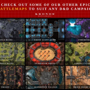 Jungle Ruins II Digital Battlemap, 4k Grid/night Versions Dnd Battle ...