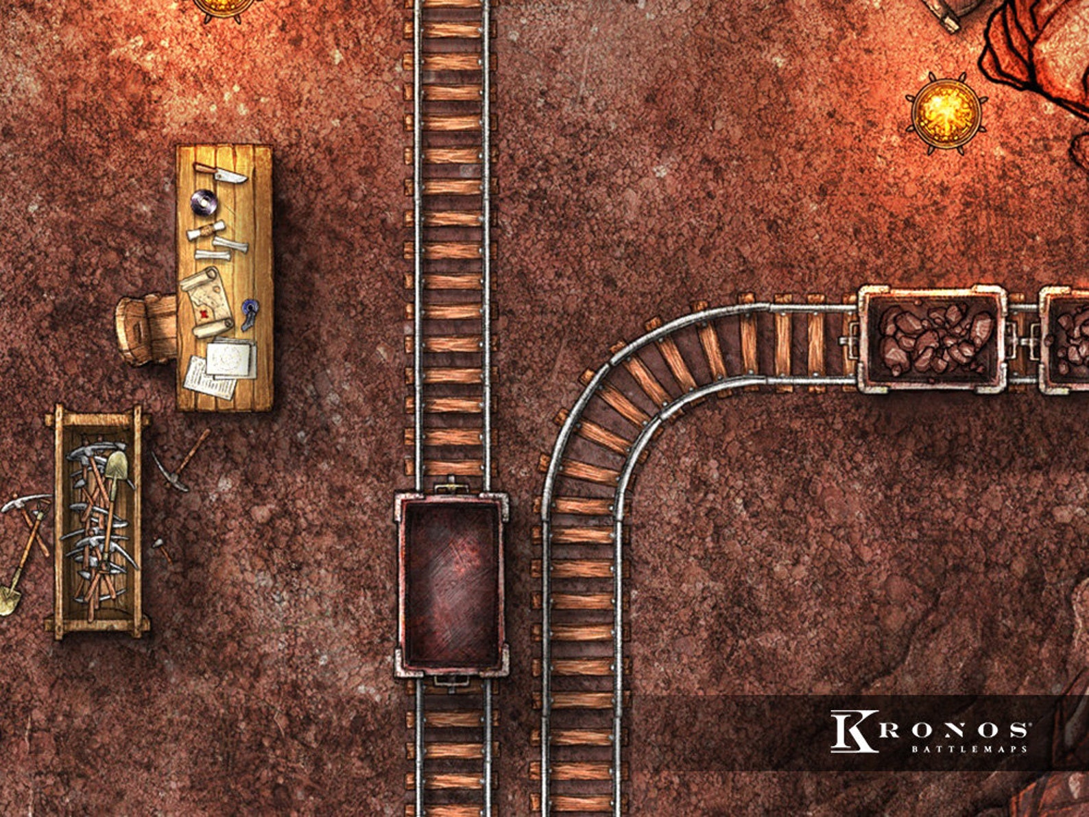 4K Gold Mine Battlemap: Dnd Dungeons and Dragons (digital Download) - Etsy