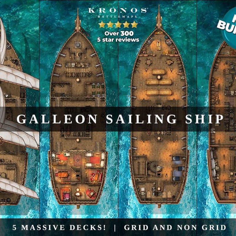 Vtt Ship Battle Map - Etsy