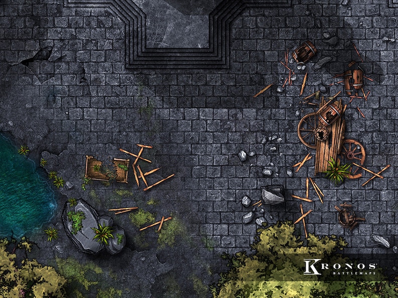 Castle Ruins III Battlemap, 4k,dnd Battle Map, D&D, Battle Map ...