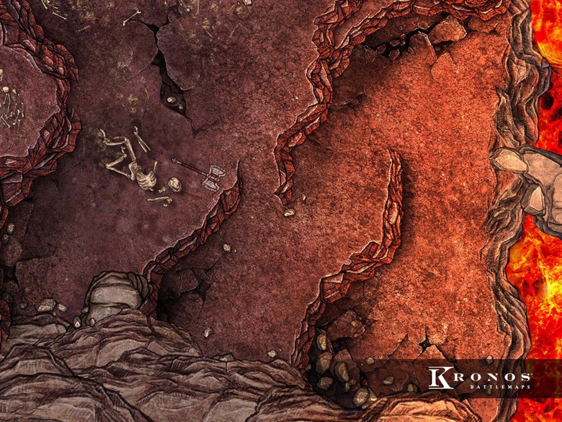Fire Dragon Lair Battlemap: 4K Dnd Map (digital Download) - Etsy