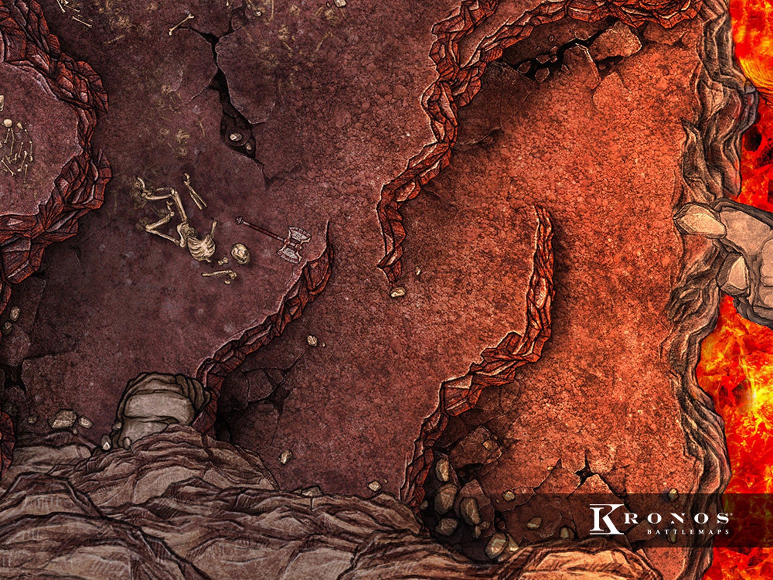 Fire Dragon Lair Battlemap: 4K Dnd Map (digital Download) - Etsy