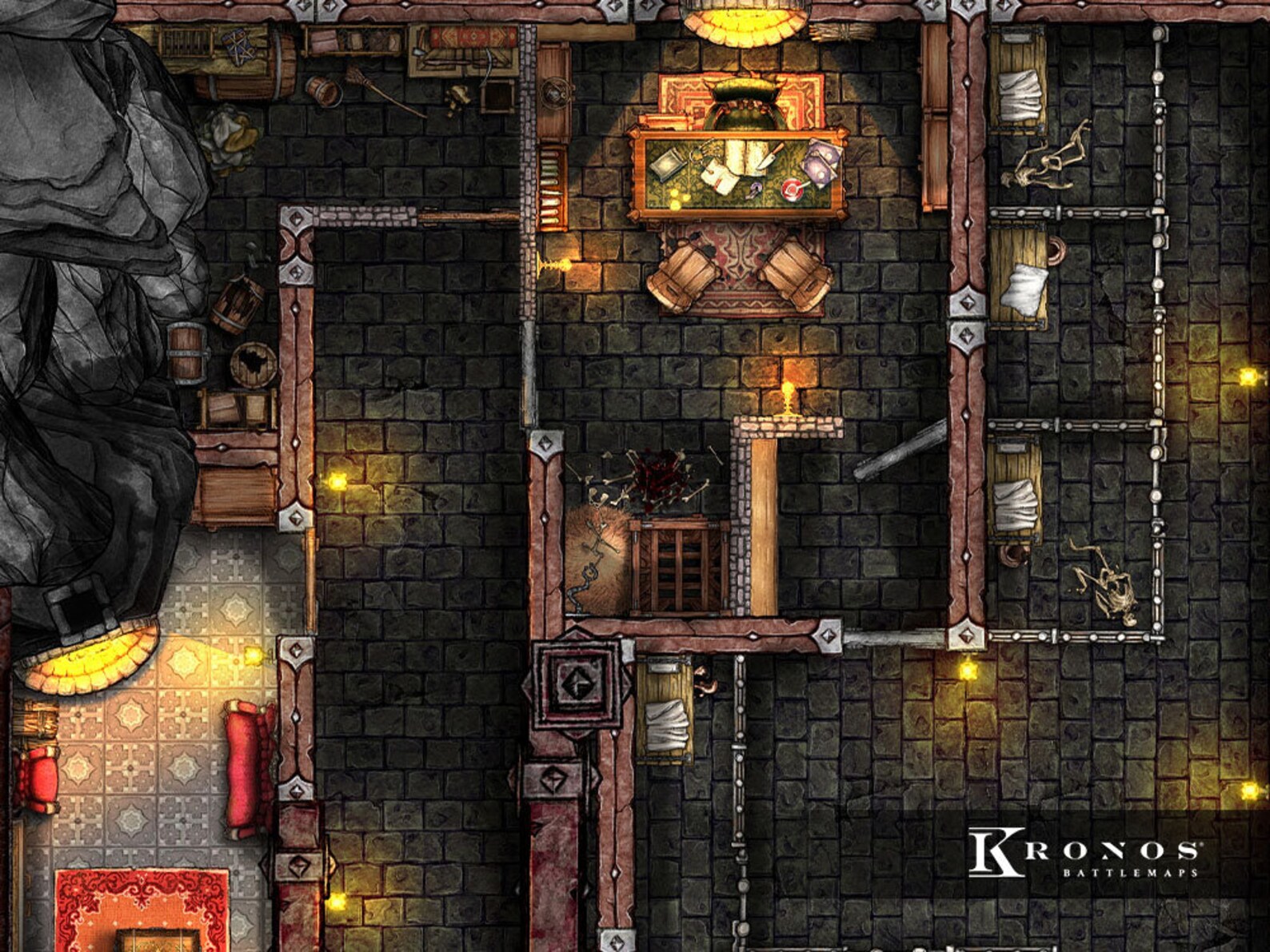 Prison Battlemap: D&D 5e Dungeon Crawl (digital Map) - Etsy