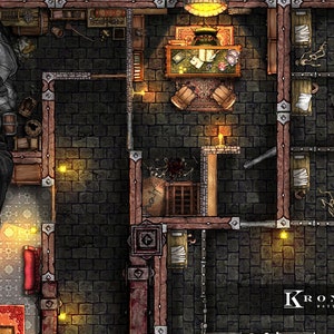 Prison Battlemap: D&D 5e Dungeon Crawl (digital Map) - Etsy