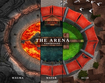Sparring Arena Battle Map, Dnd Battle Map, D&D, Battlemap, Dungeons and ...