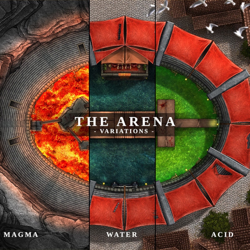 Dragon Arena Battlemap - Etsy