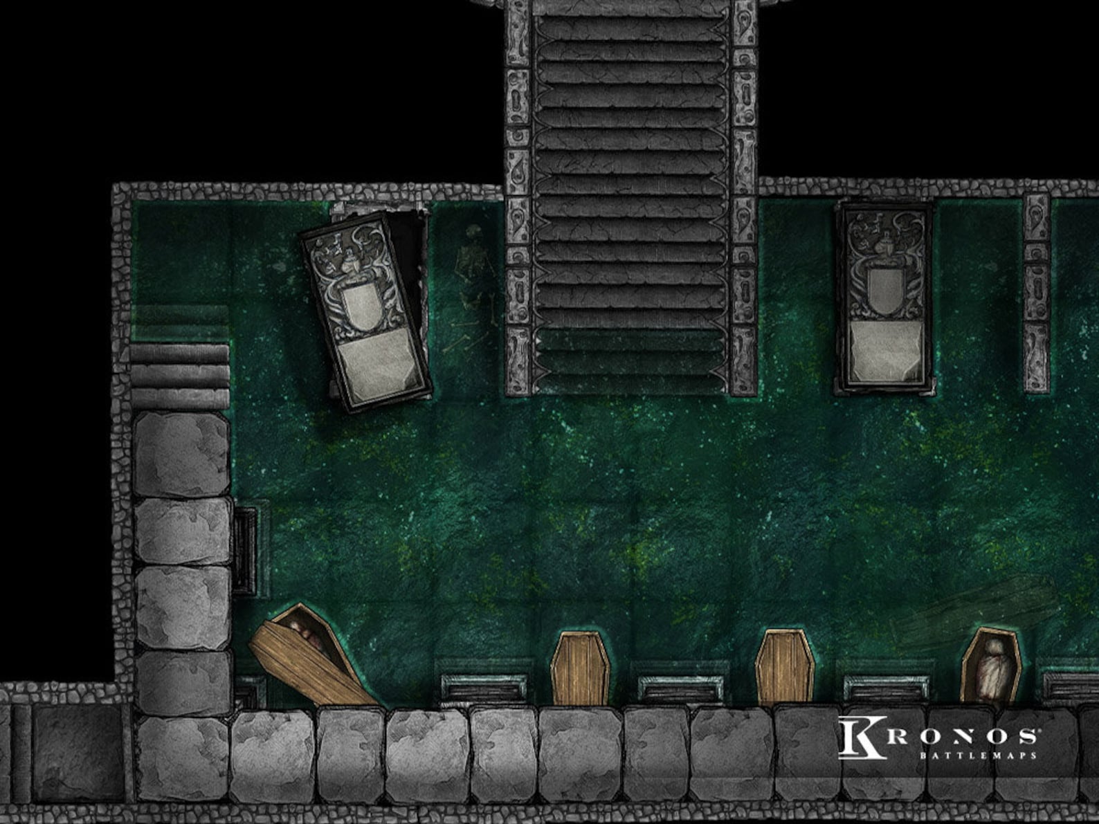 Catacombs Battlemap: 40x30 Dnd Map (digital Download) - Etsy