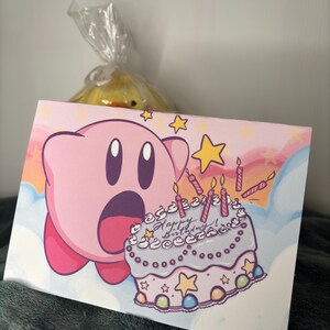 Printable Kirby Birthday Cards Bundle– Cute Digital Download Greeting ...