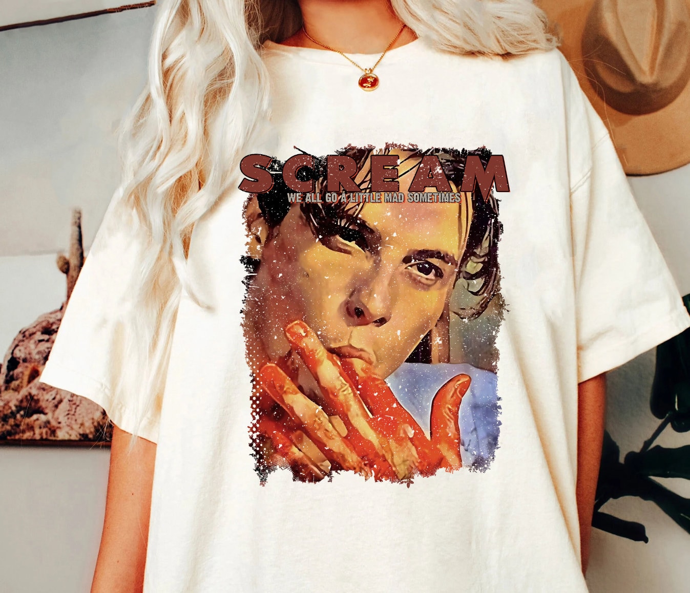 Retro Scream Billy Loomis Comfort Colors Shirt, Horror Movie Crewneck ...
