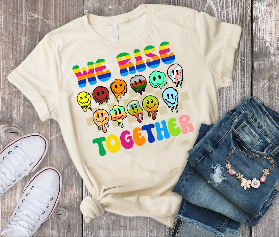 We Rise Together Shirt, Gay Shirt, Lesbian Shirts, LGBT Shirt, Black ...