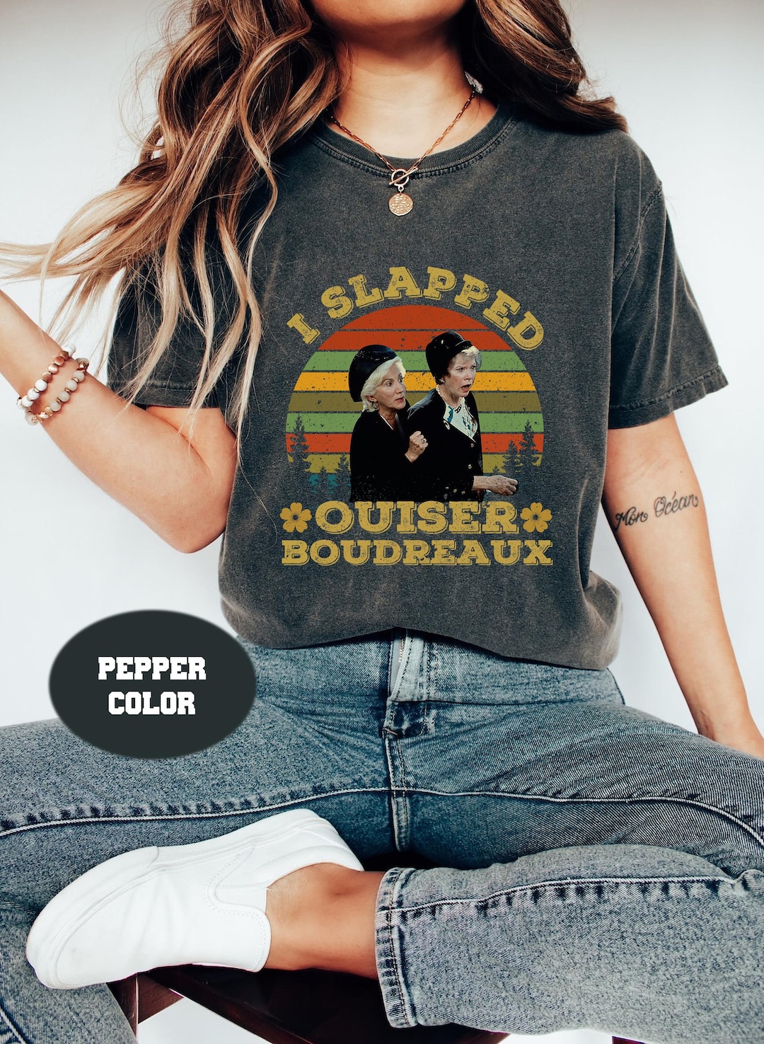 Steel Magnolias Comfort Colors Shirt, I Slapped Ouiser Boudreaux ...