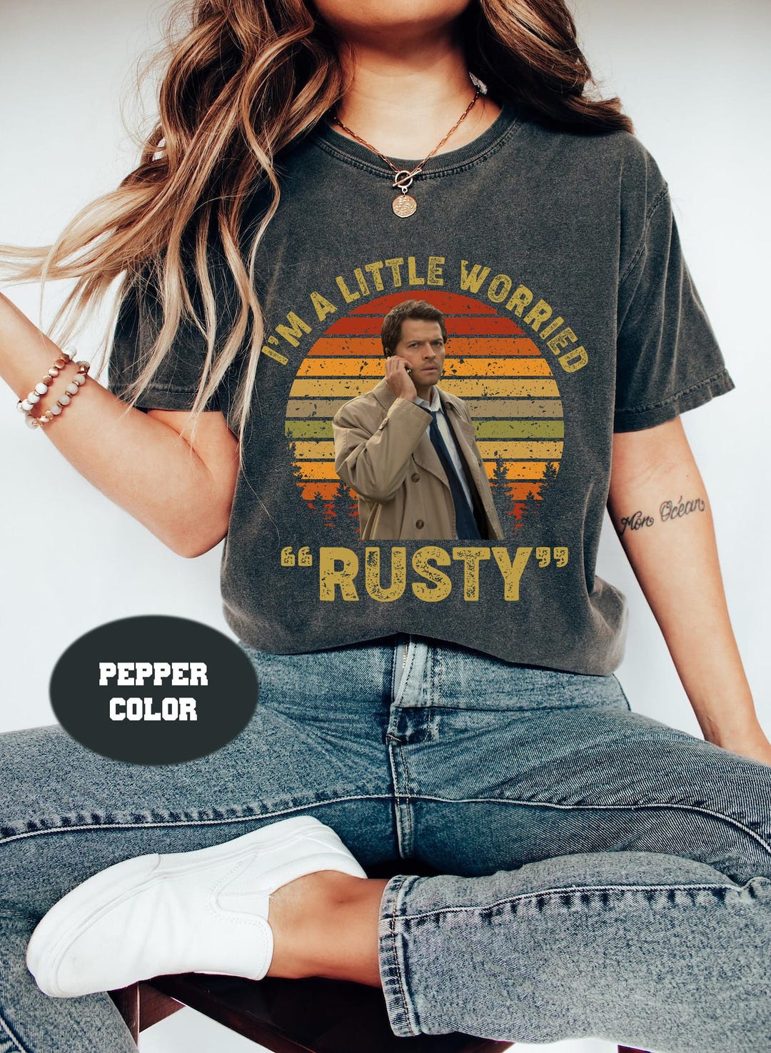 Misha Collins My People Skills Are Rusty Vintage Comfort Colors T-shirt ...