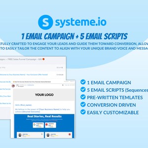 Systeme.io Sales Funnel Templates | Landing Page, Email Campaign ...