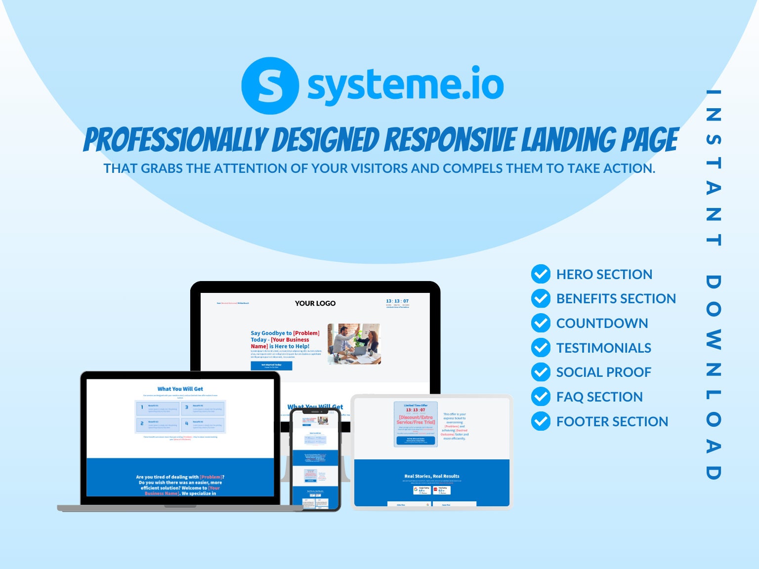 Systemeio Templates | Sales Page | Landing Page | Lead Magnet ...