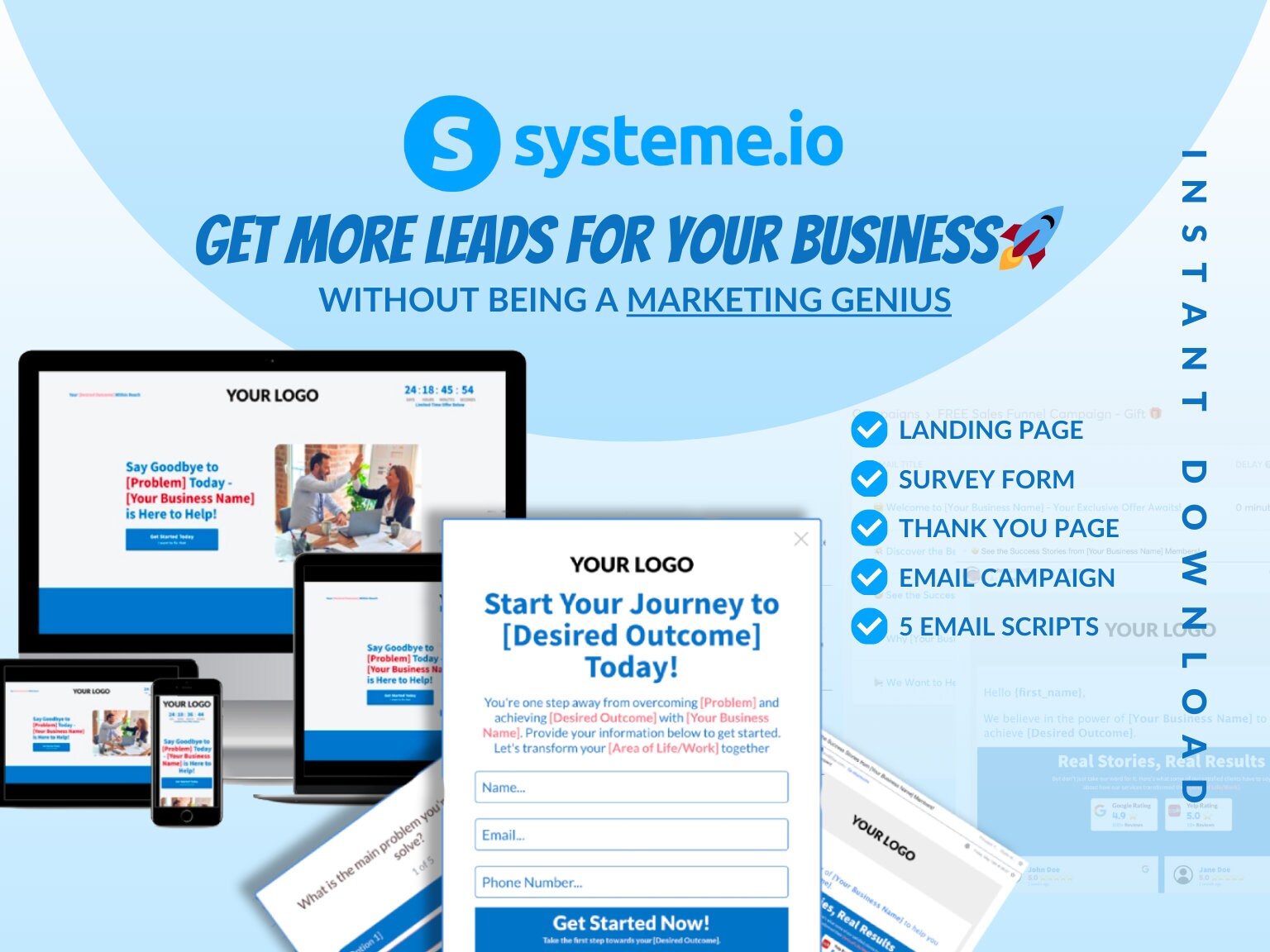 Systemeio Templates | Sales Page | Landing Page | Lead Magnet ...