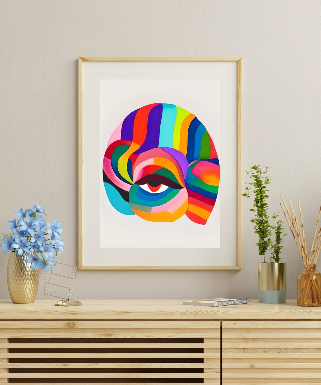 MARILYN | Fine Art Print | Abstract Modern Wall Art | Dopamine Art ...