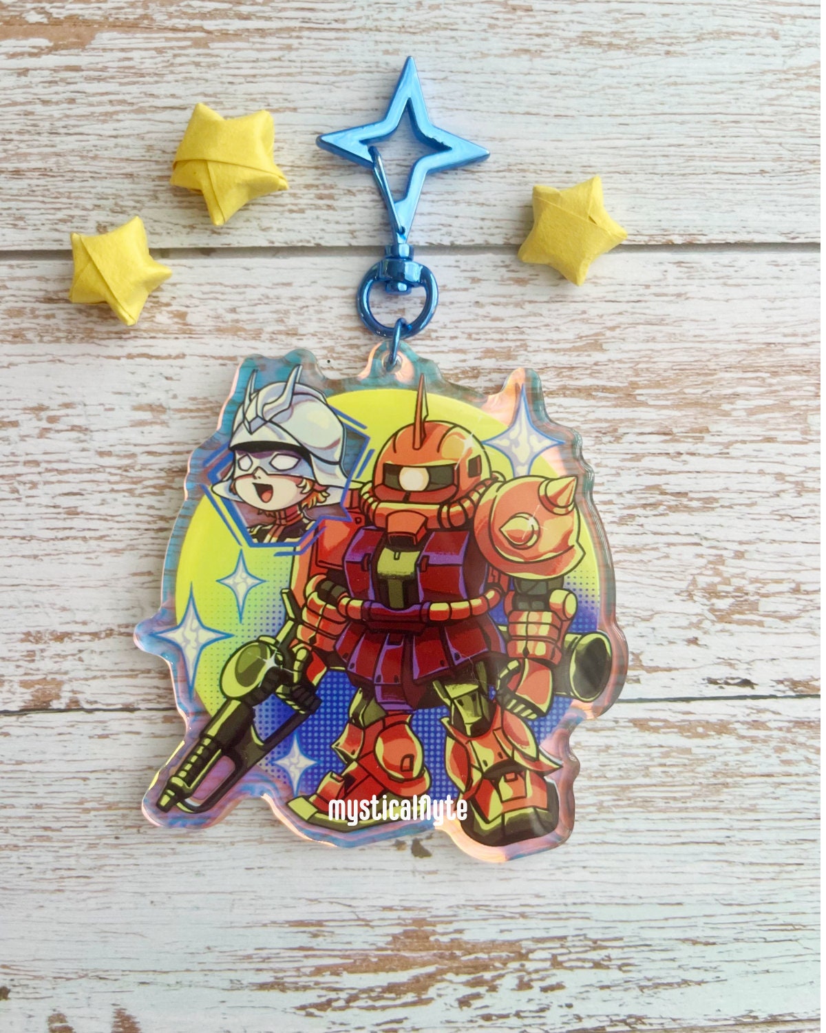 Mobile Suit Gundam 0079 Holographic 3" Keychains - Etsy