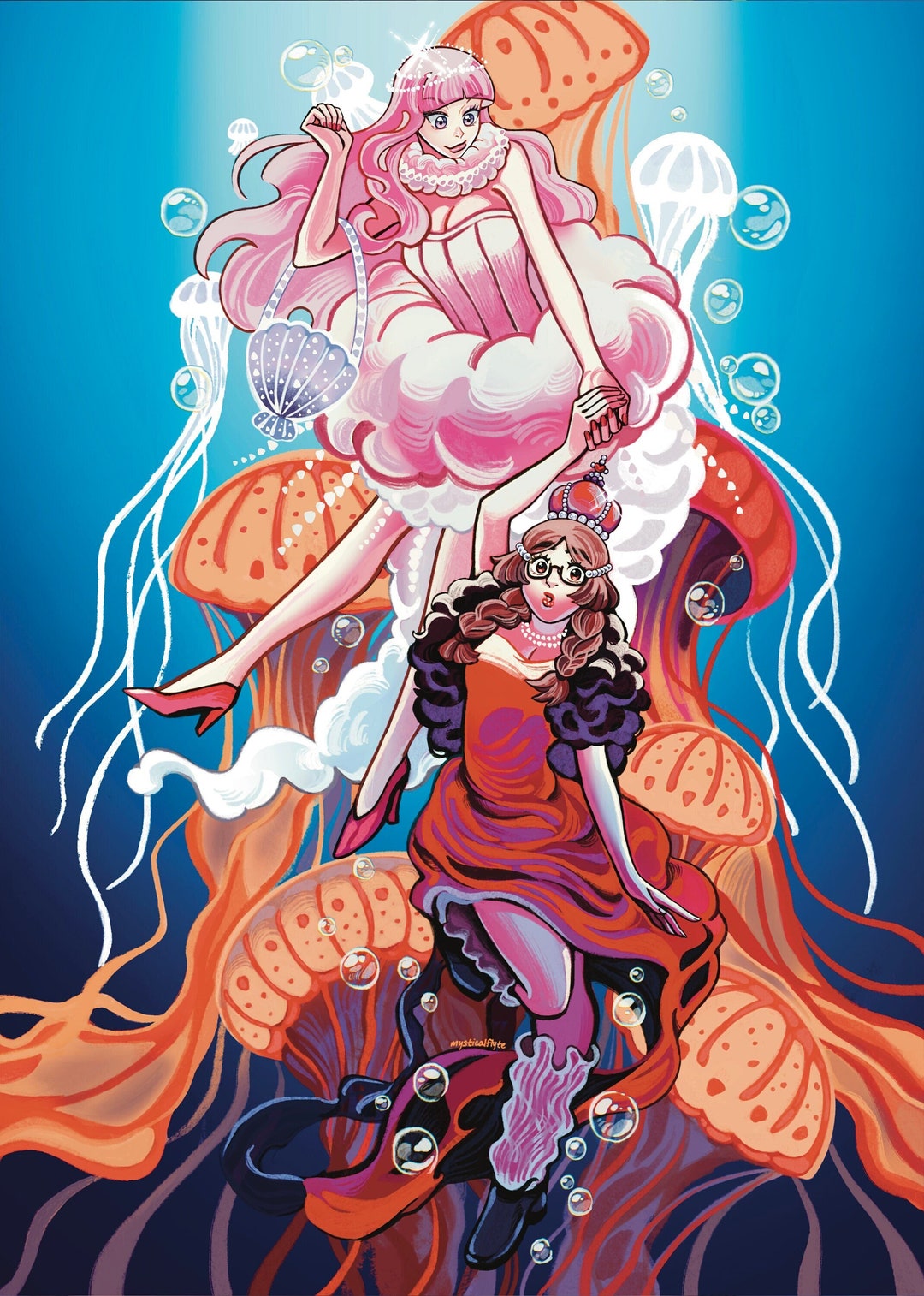 Princess Jellyfish (kuragehime) Art Print - Etsy