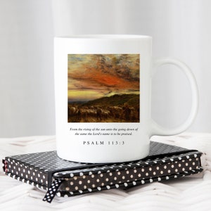 Psalm 113 Christian Coffee Mug White Glossy Inspirational Mug for ...