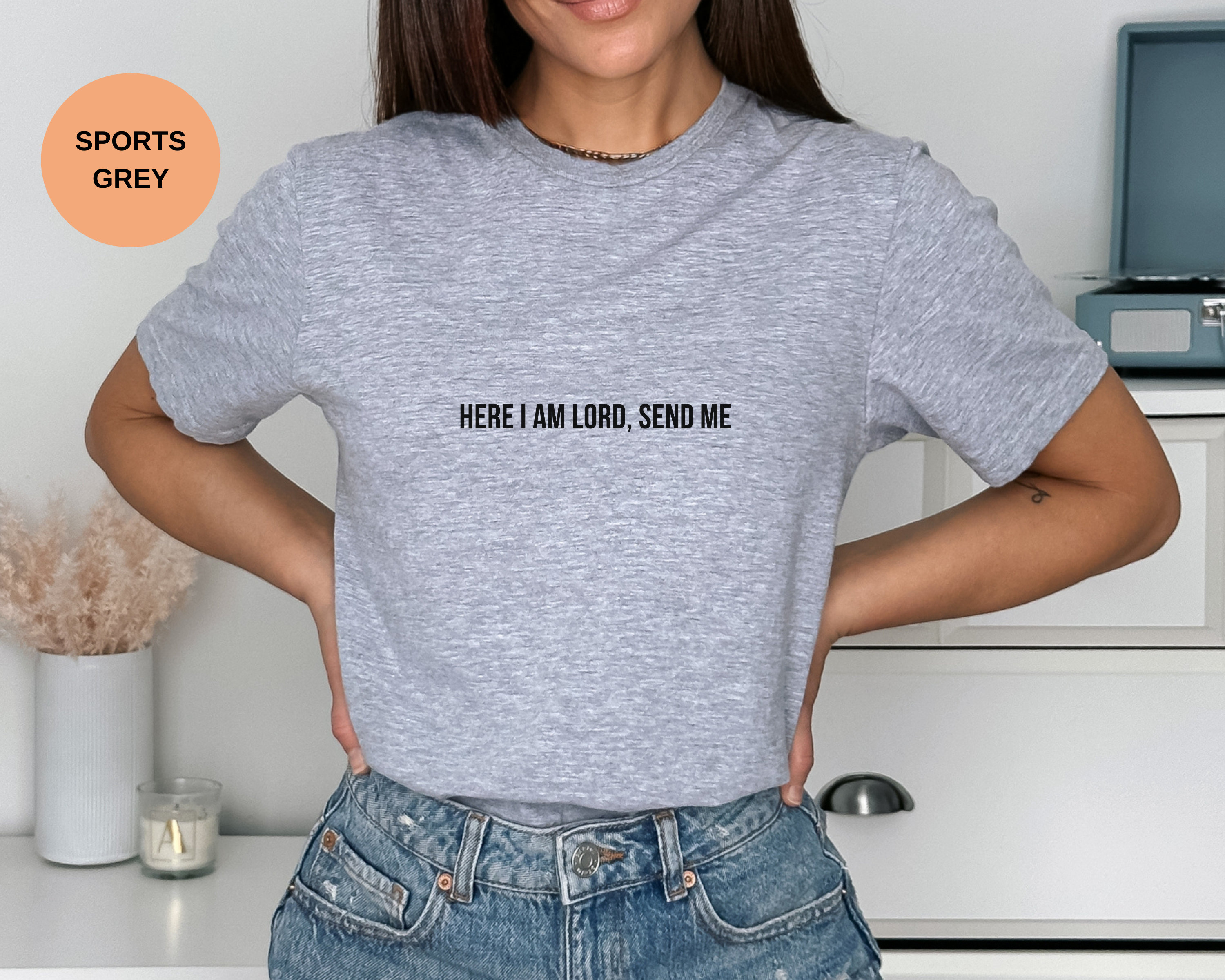 Here I Am Lord Send Me T-shirt, Bible Verse Lord Send Me, Christian ...