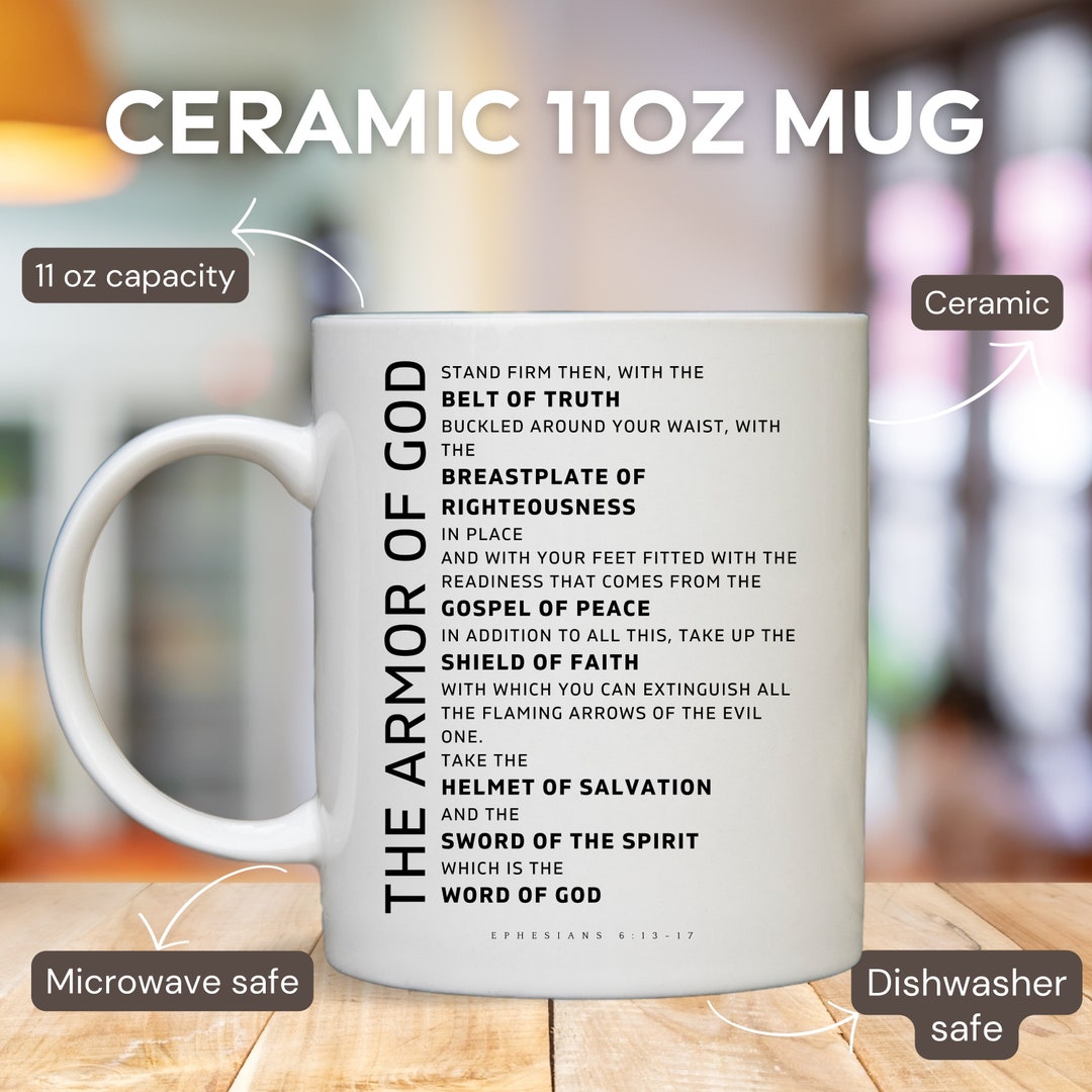 The Armor of God Coffee Mug Gift for Her Ephesians 6 Scripture Coffee ...