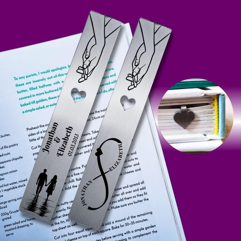 Wedding Bookmark Card - Etsy