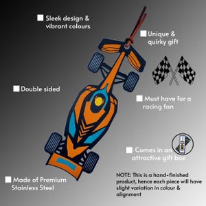 Racing Metal Bookmark Mclaren Fan Gift Motor Racing Gift Racing Car ...