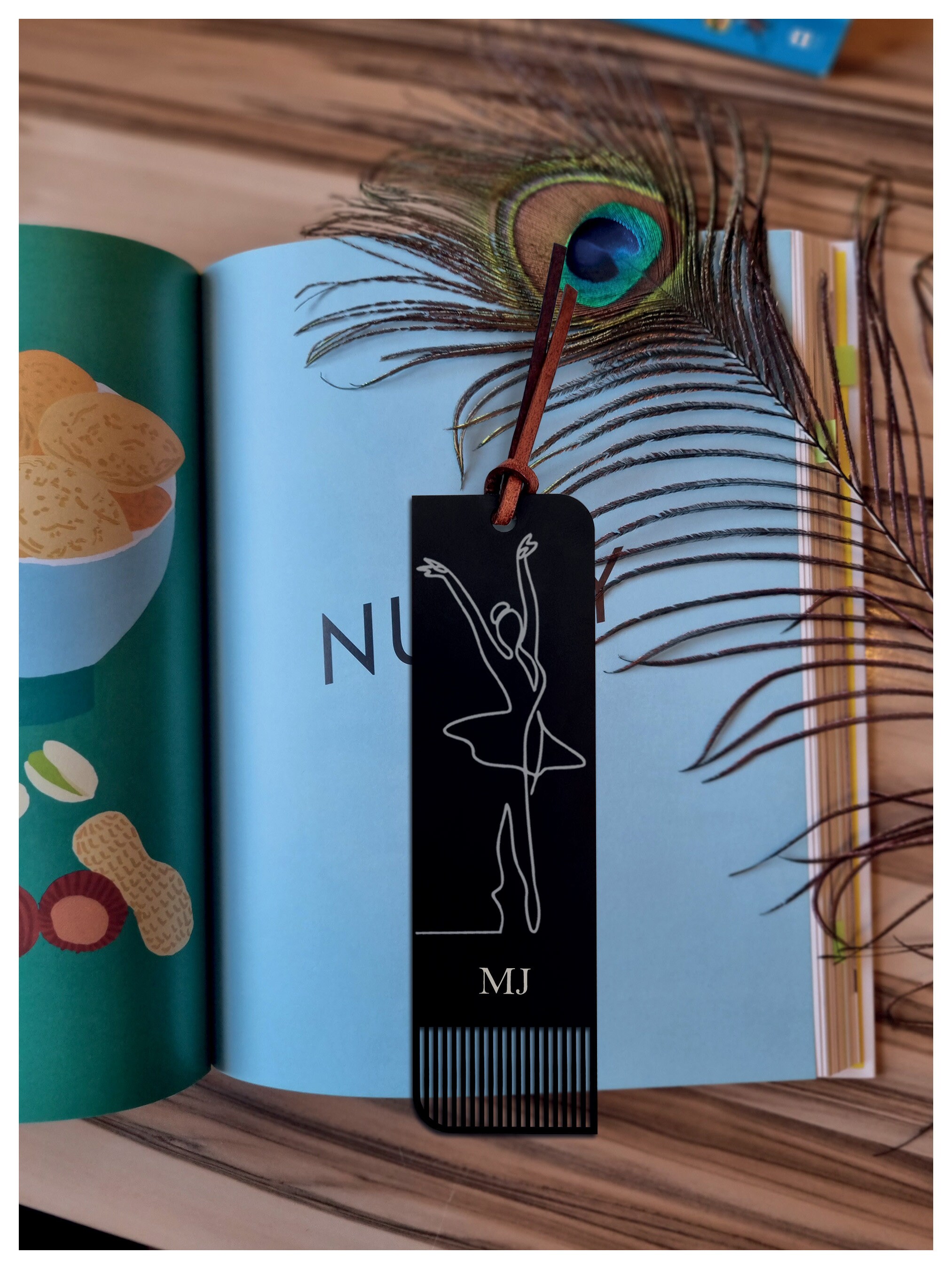 Personalised Ballerina Bookmark Metal Bookmark Engraved - Etsy