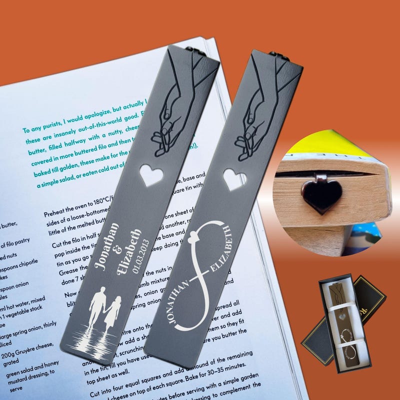 Wedding Bookmark Card - Etsy UK