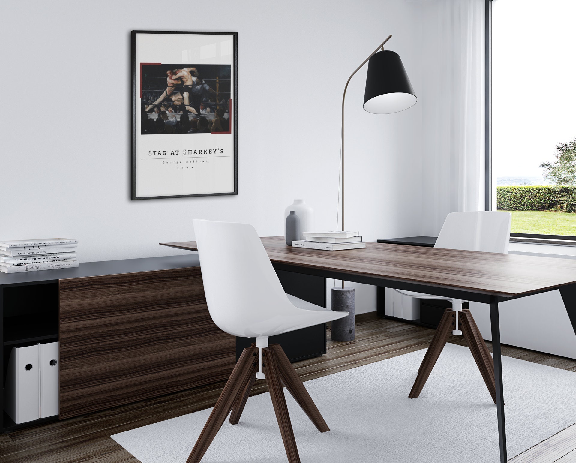 Printable Digital Download Stag at Sharkey's George Bellows Colorful ...