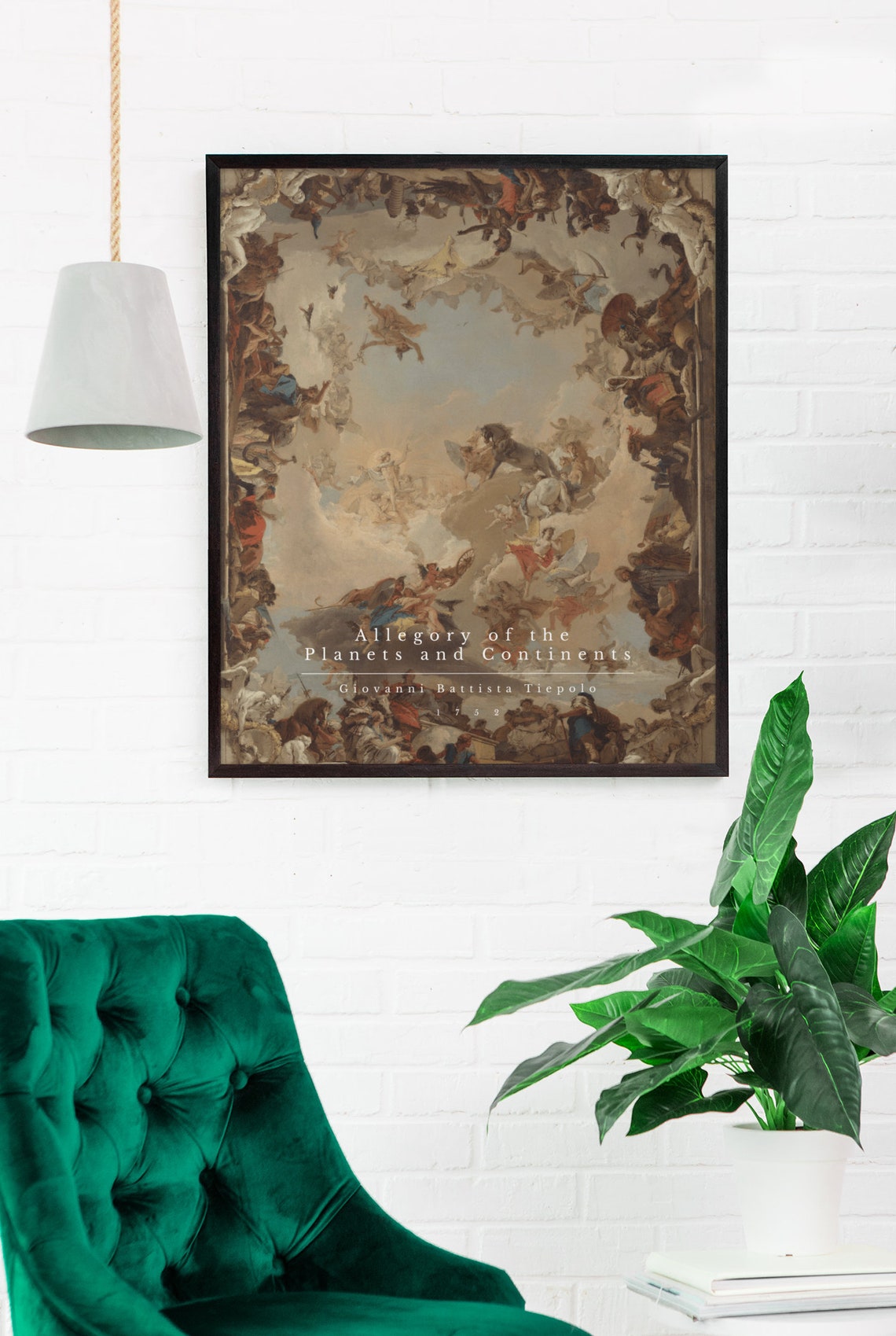 Allegory of the Planets and Continents Colorful Wall Art Gallery Wall ...