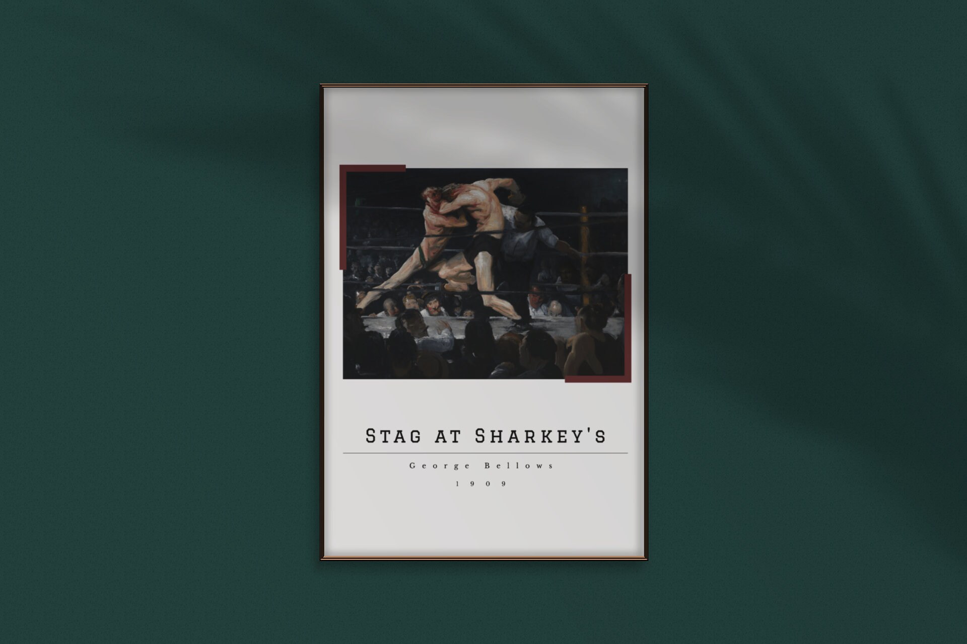 Printable Digital Download Stag at Sharkey's George Bellows Colorful ...