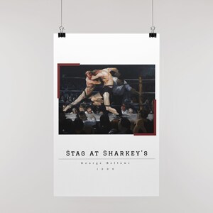 Printable Digital Download Stag at Sharkey's George Bellows Colorful ...