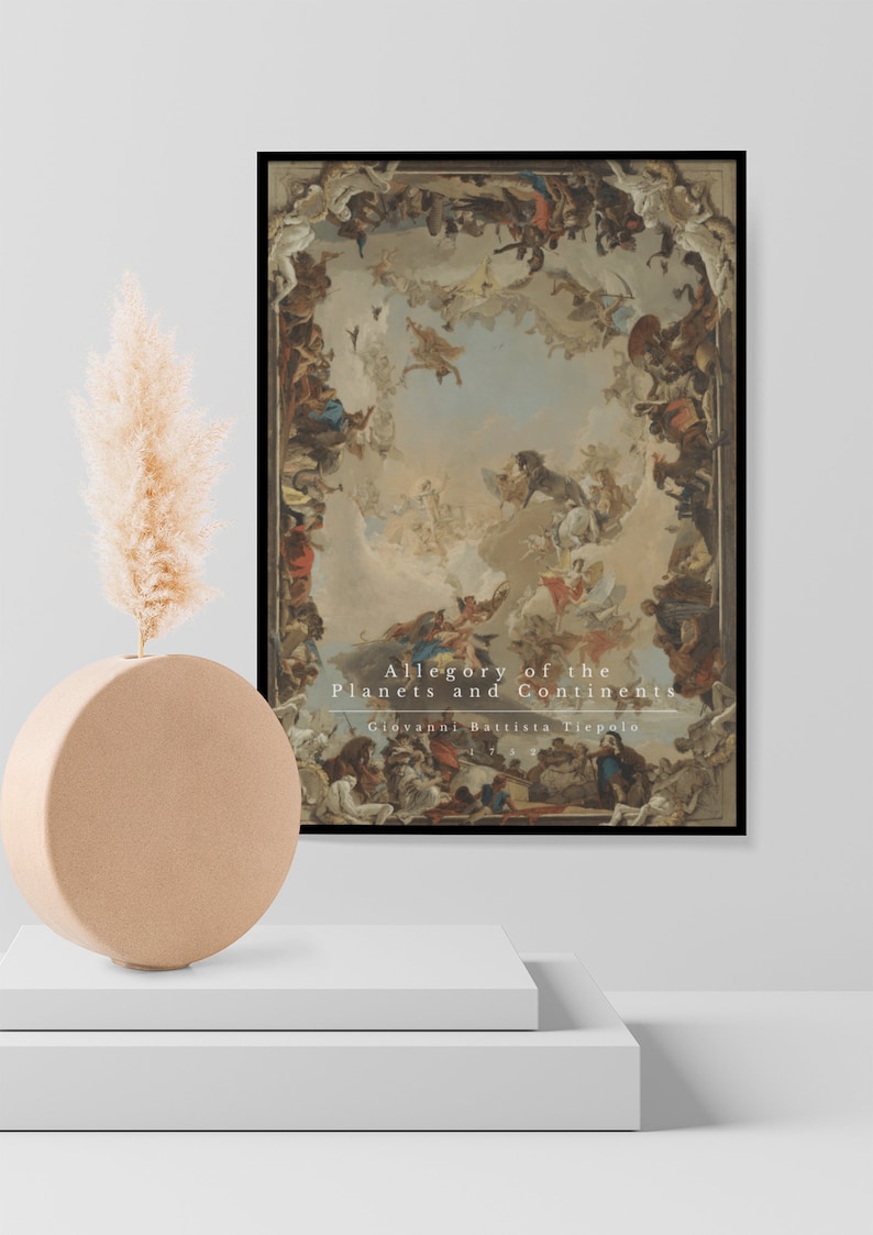 Allegory of the Planets and Continents | Colorful Wall Art | Gallery ...