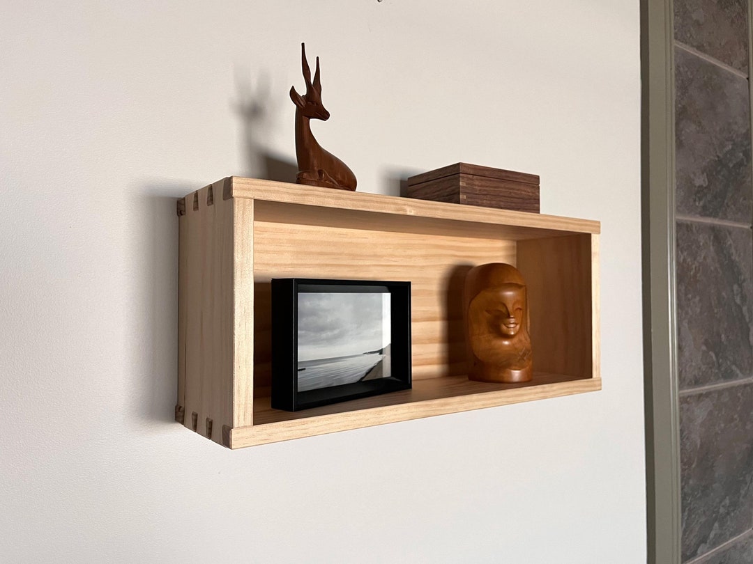 Handmade Wooden Box Shelf - Etsy