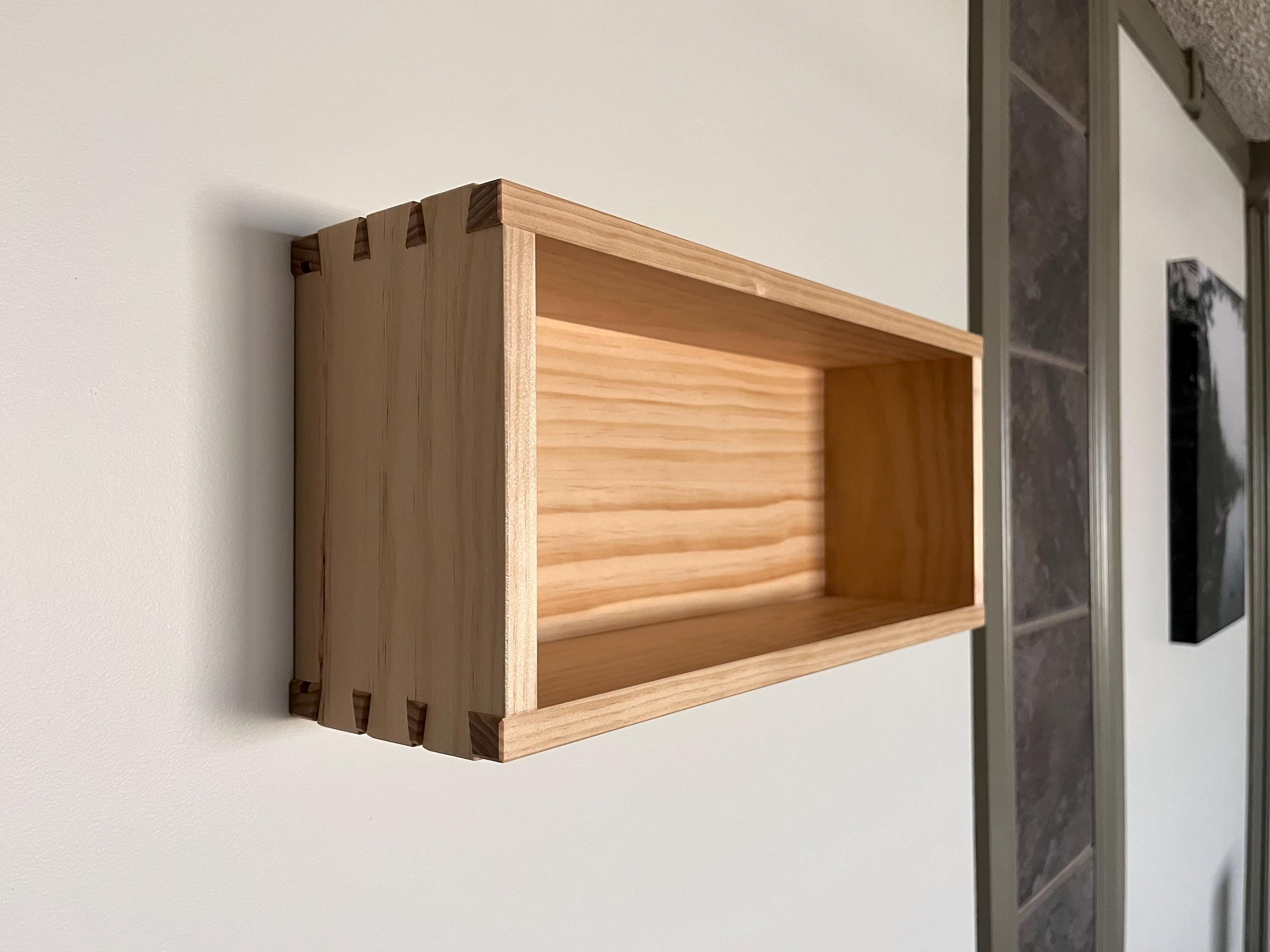 Handmade Wooden Box Shelf - Etsy