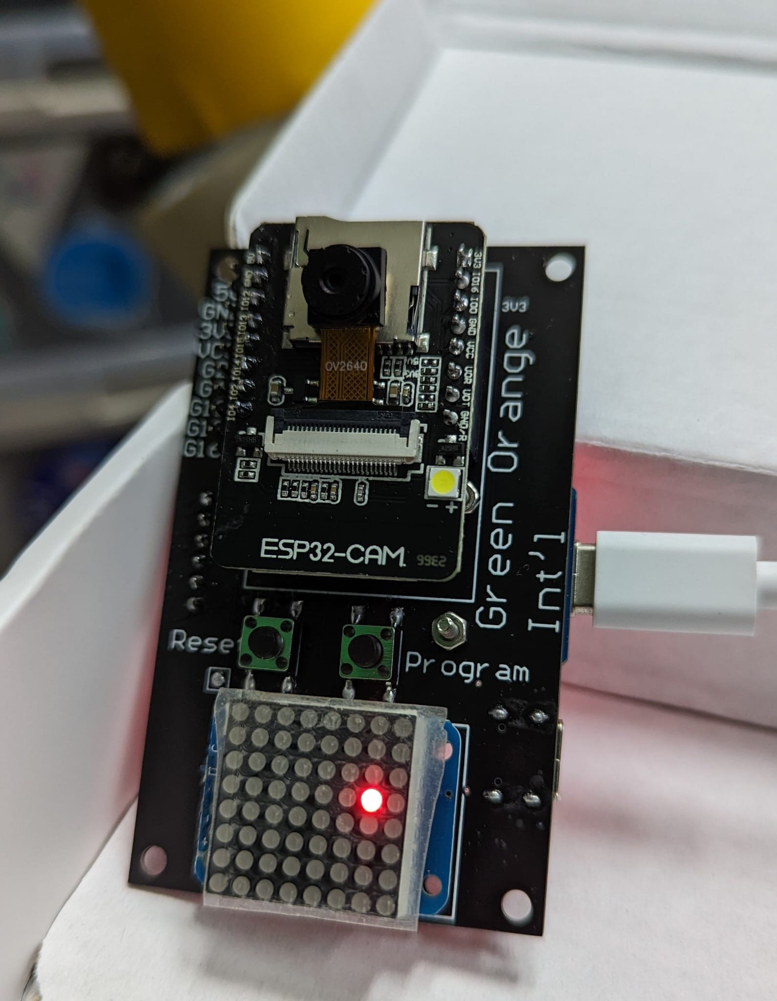 ESP32-CAM Carrier Board With USB Type-c and 8x8 LED Matrix - Etsy