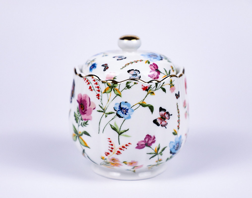 Beautiful Gift Grace Teaware Butterfly Garden Fine Porcelain - Etsy