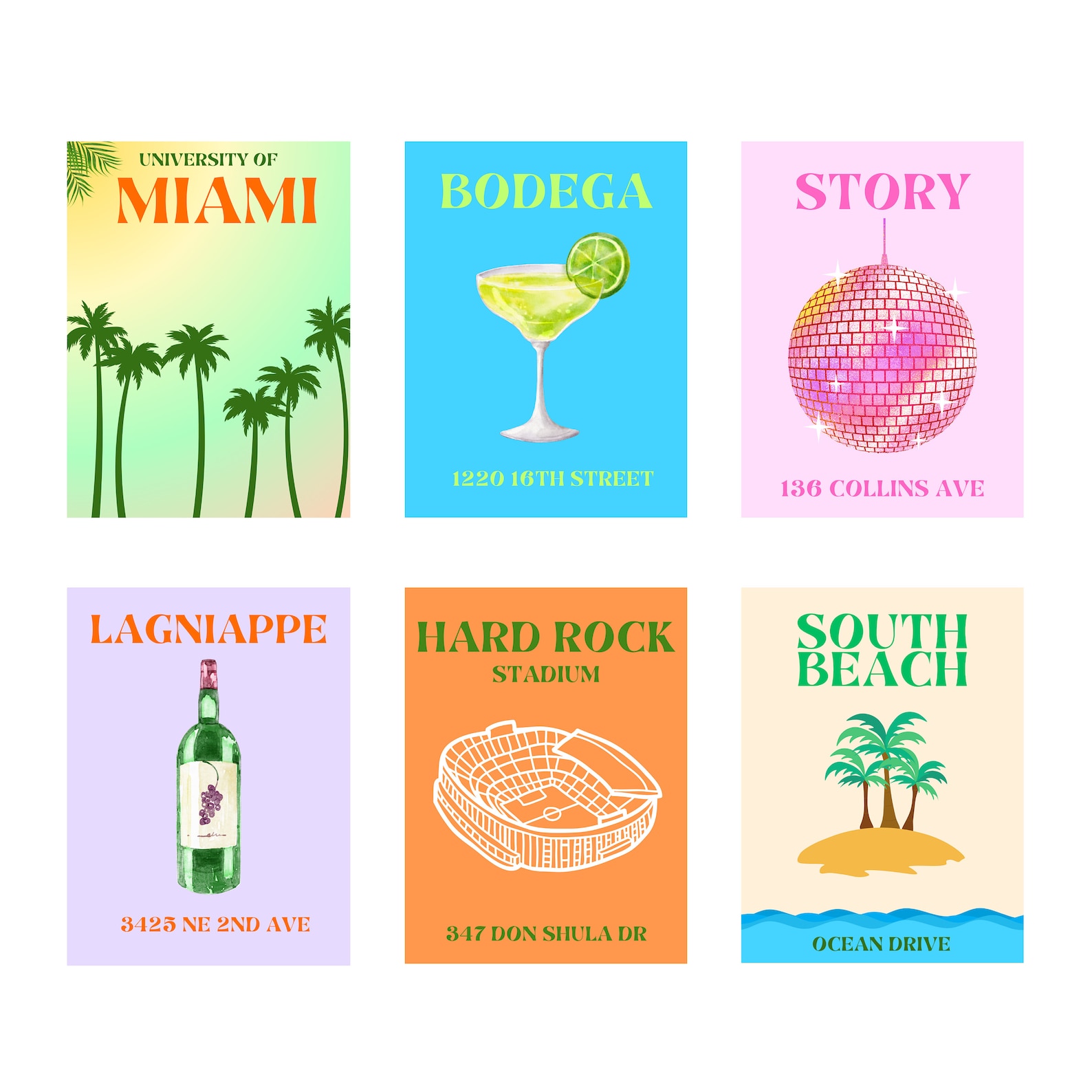 University of Miami Wall Art | UMIAMI Dorm Decor Digital Wall Prints - Etsy