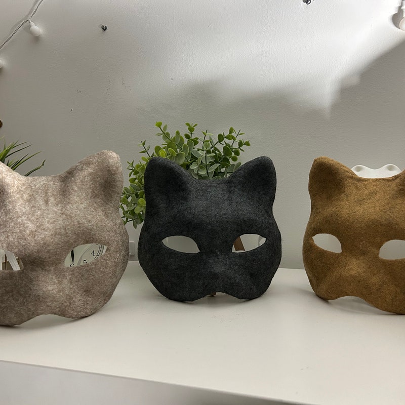 Realistic Cat Masks - Etsy