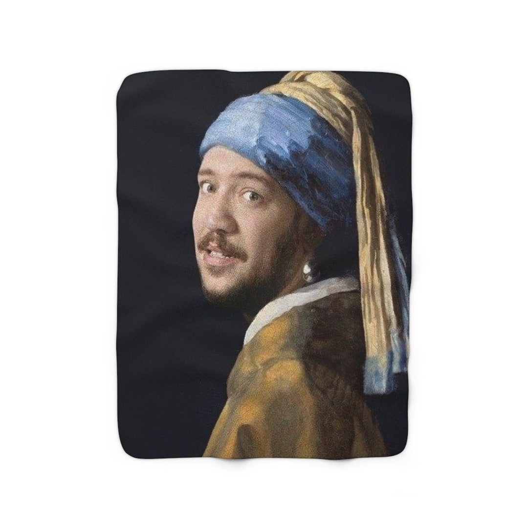 Sal Vulcano With a Pearl Earring Art Meme Impractical Jokers Sherpa ...