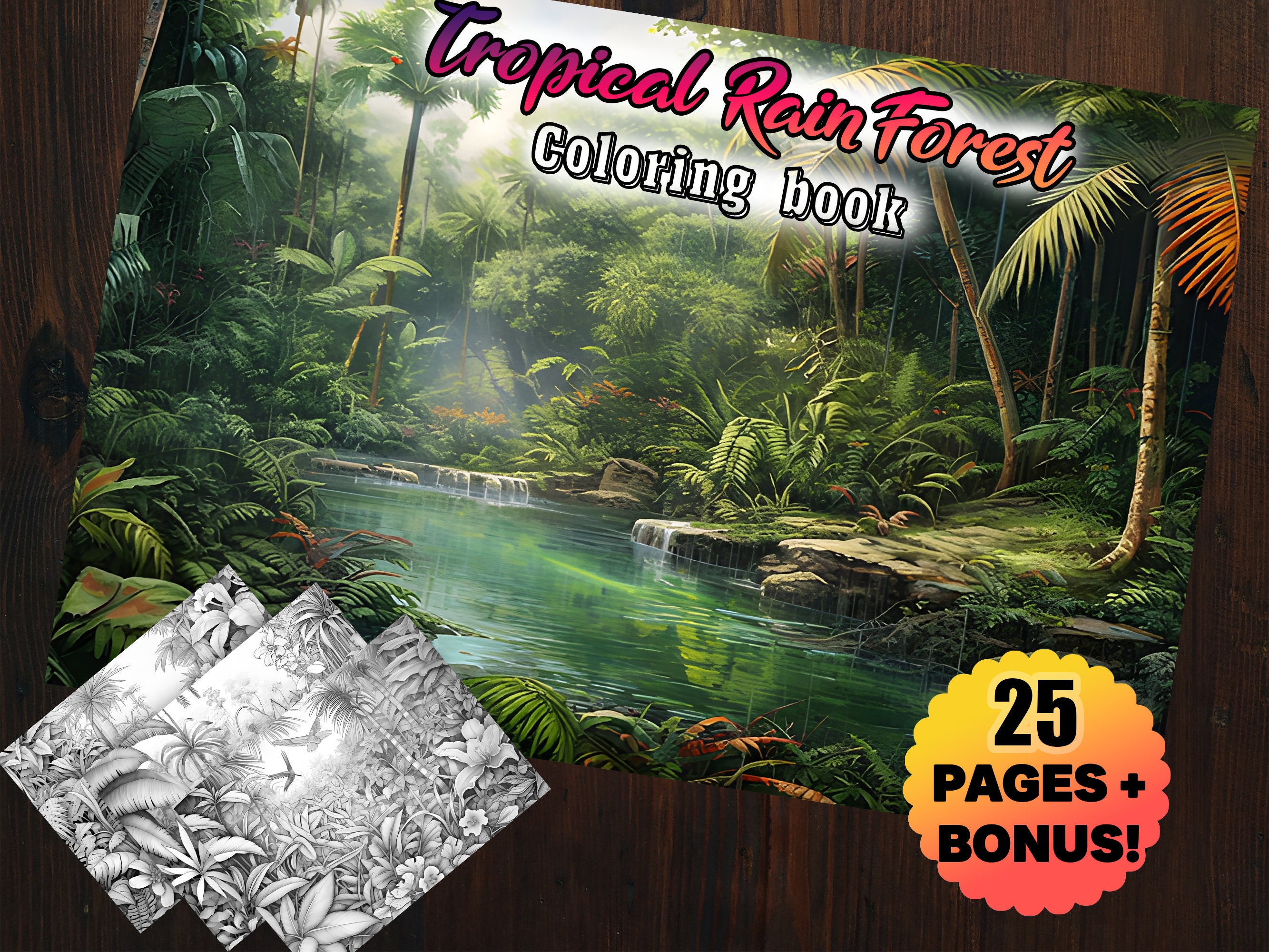 Rainforest Plants Coloring Pages